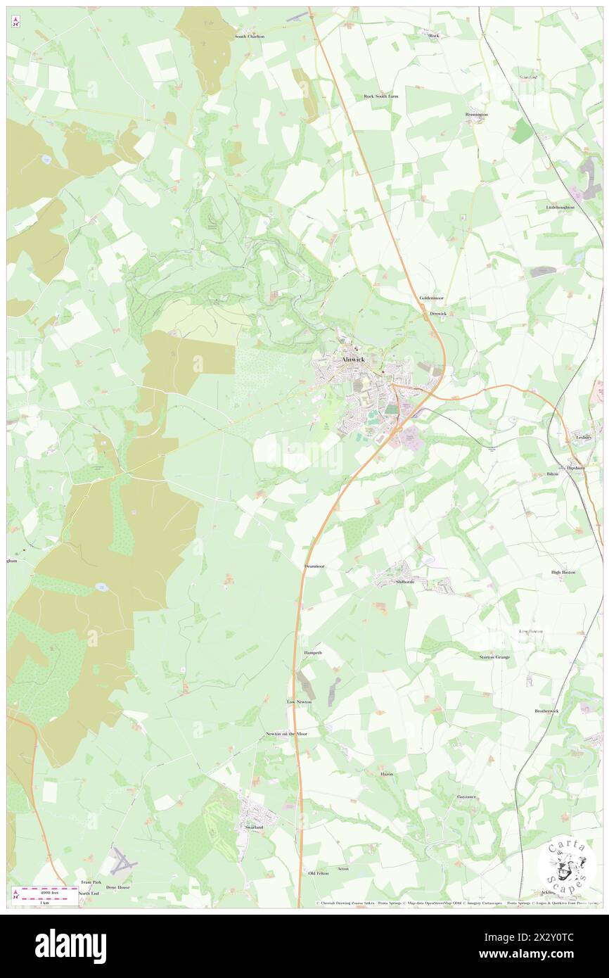 Alnwick, Northumberland, GB, United Kingdom, England, N 55 24' 47'', S ...