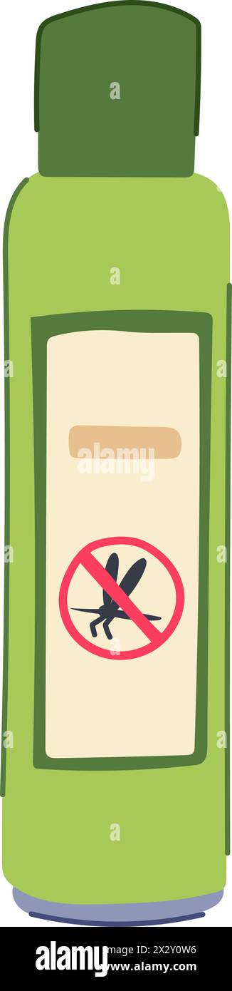 hornet insect repellent cartoon vector illustration Stock Vector Image ...