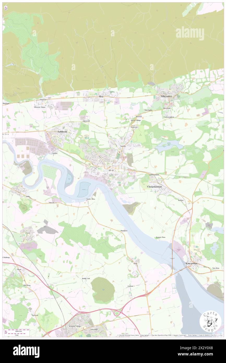 Alloa map hi-res stock photography and images - Alamy