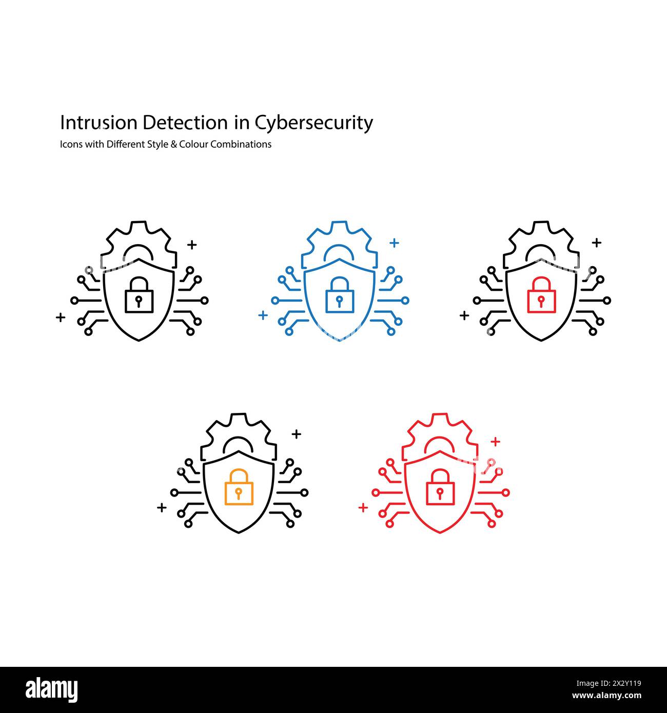 Intrusion detection icons hi-res stock photography and images - Alamy