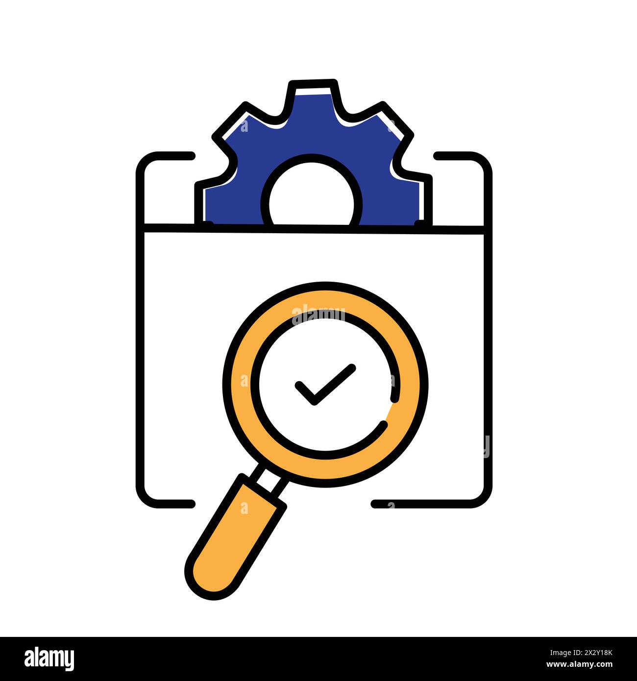 Ensuring Product Quality And Quality Assurance Vector Icon Design Stock ...