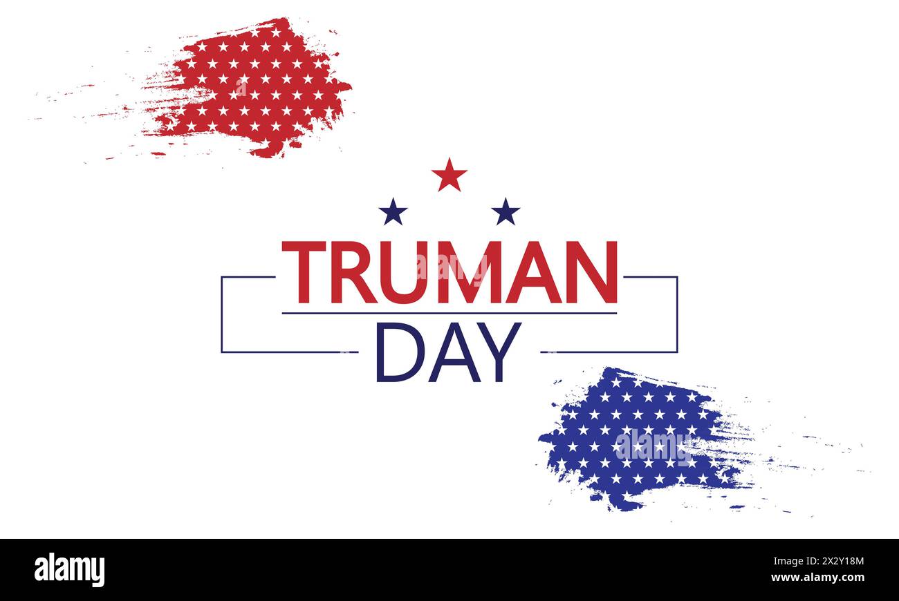 Celebrating Truman Day A Text Illustration Design Stock Vector Image ...