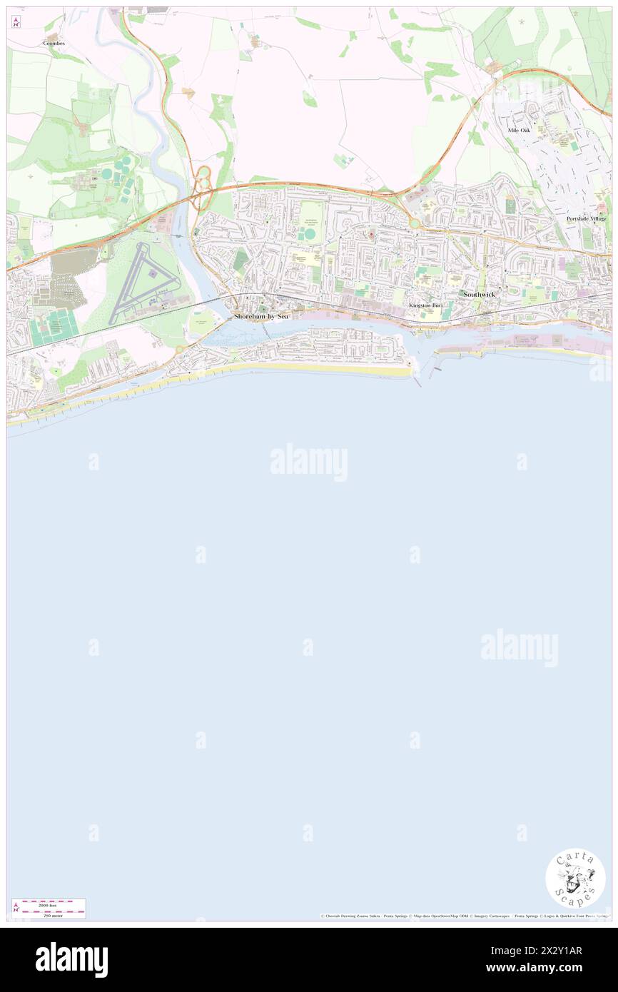Adur map hi-res stock photography and images - Alamy