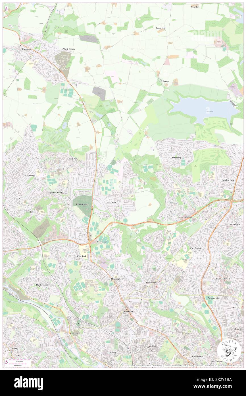 Map of adel hi-res stock photography and images - Alamy