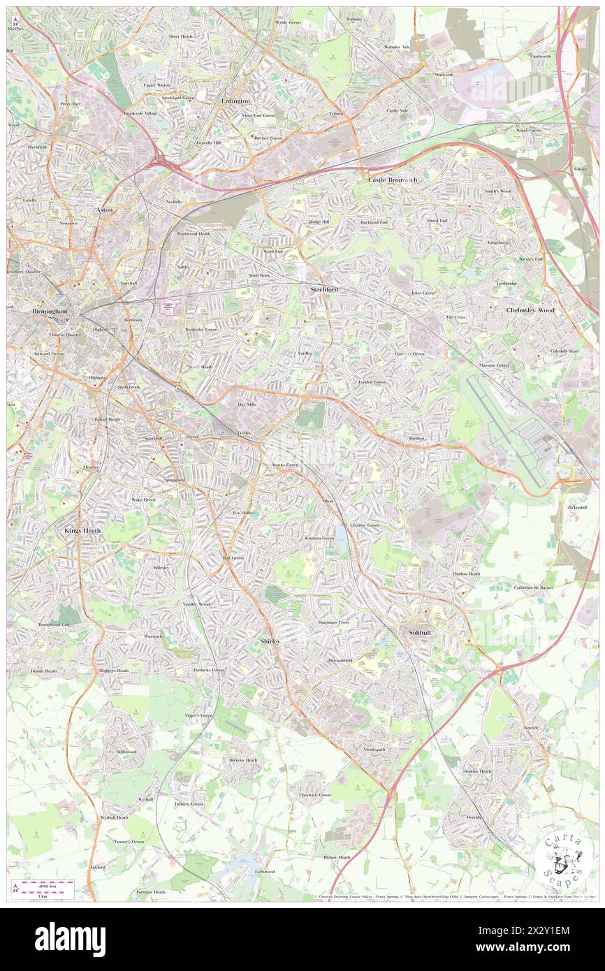 Acocks green map hi-res stock photography and images - Alamy