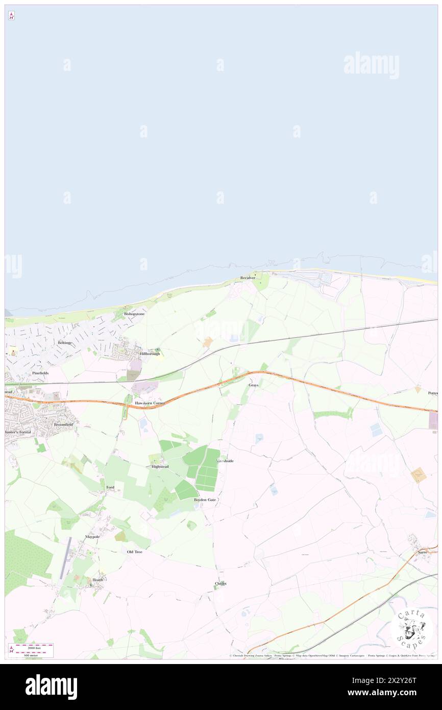 Bishopstone, Kent, GB, United Kingdom, England, N 51 22' 14'', N 1 11 ...