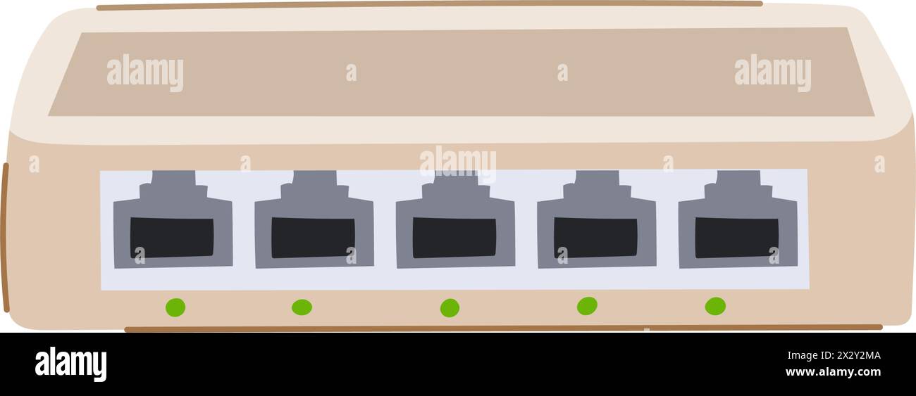 traffic network switch cartoon vector illustration Stock Vector Image ...