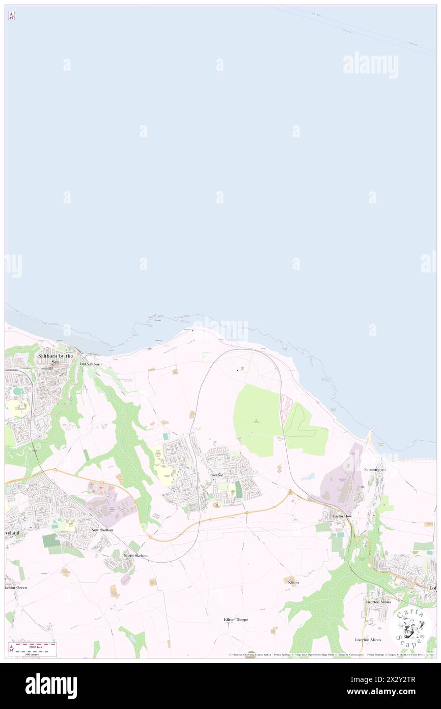 Hunt Cliff, , GB, United Kingdom, England, N 54 35' 17'', S 0 56' 8 ...
