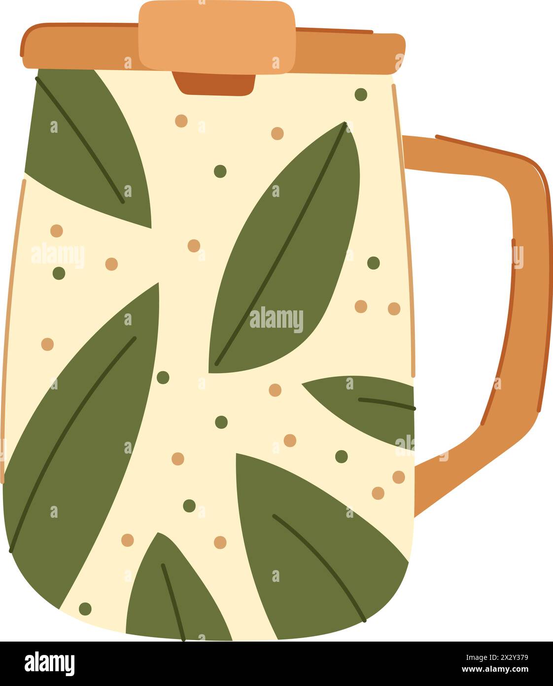 travel reusable coffee cup cartoon vector illustration Stock Vector ...