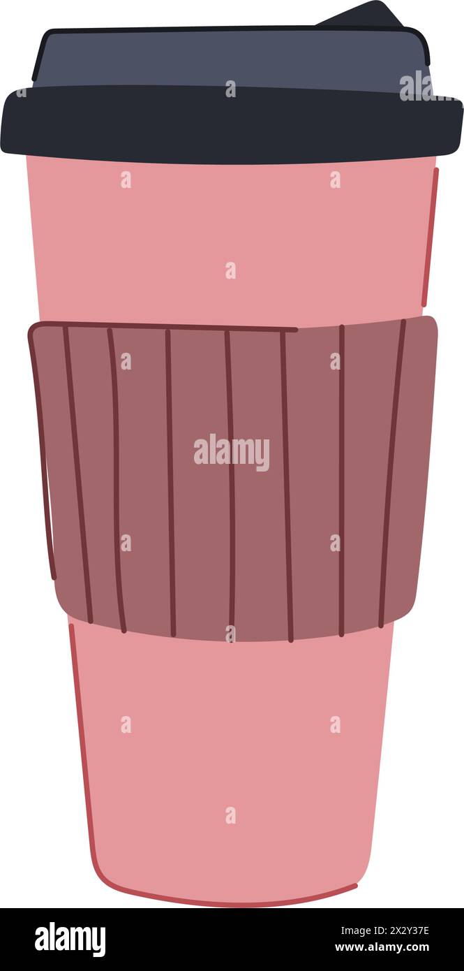 Plastic cup lid environment Stock Vector Images - Alamy