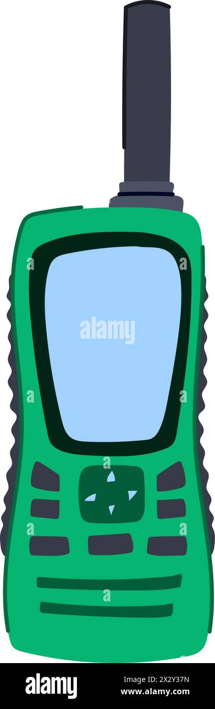 communication satellite phone cartoon vector illustration Stock Vector ...