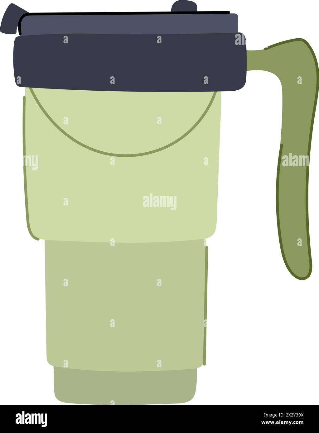 Plastic cup lid environment Stock Vector Images - Alamy