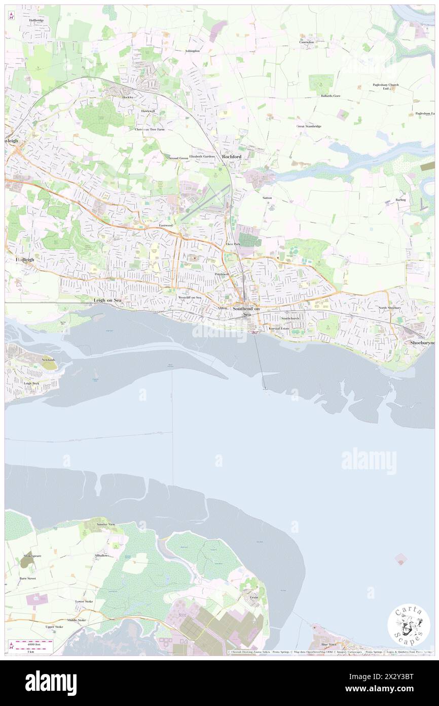 Map of southend on sea hi-res stock photography and images - Alamy