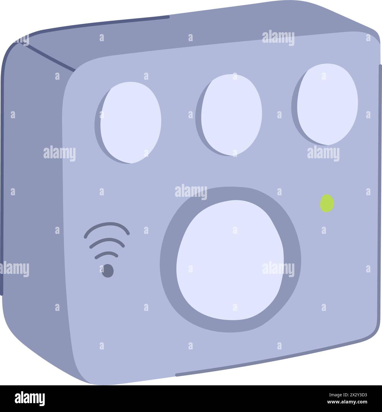 technology smart home hub cartoon vector illustration Stock Vector ...