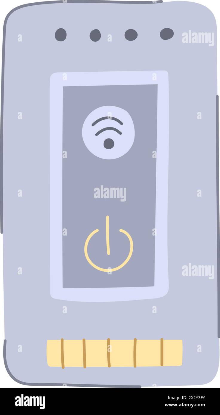 assistant smart home hub cartoon vector illustration Stock Vector Image ...