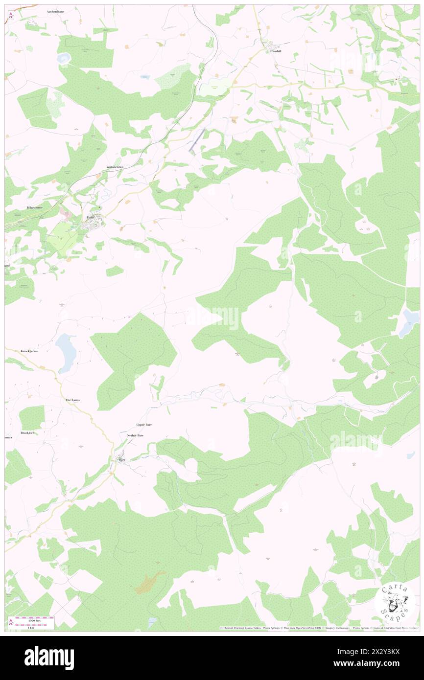 Map of south ayrshire hi-res stock photography and images - Alamy