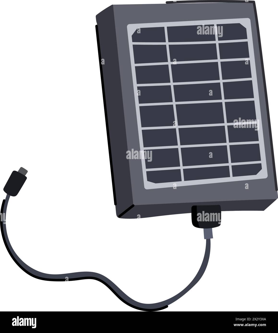 Portable solar charger Stock Vector Images - Alamy