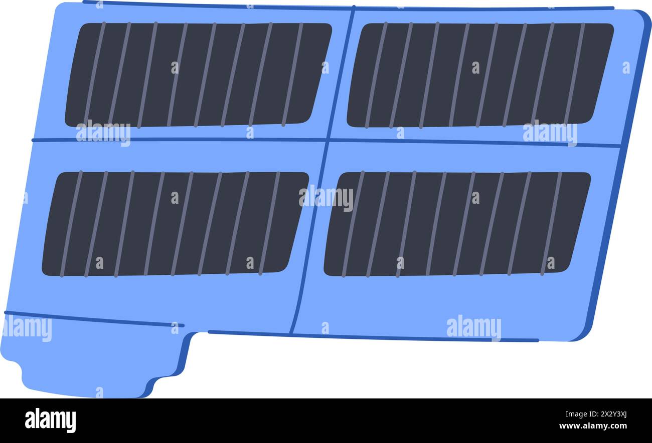 power solar charger cartoon vector illustration Stock Vector Image ...