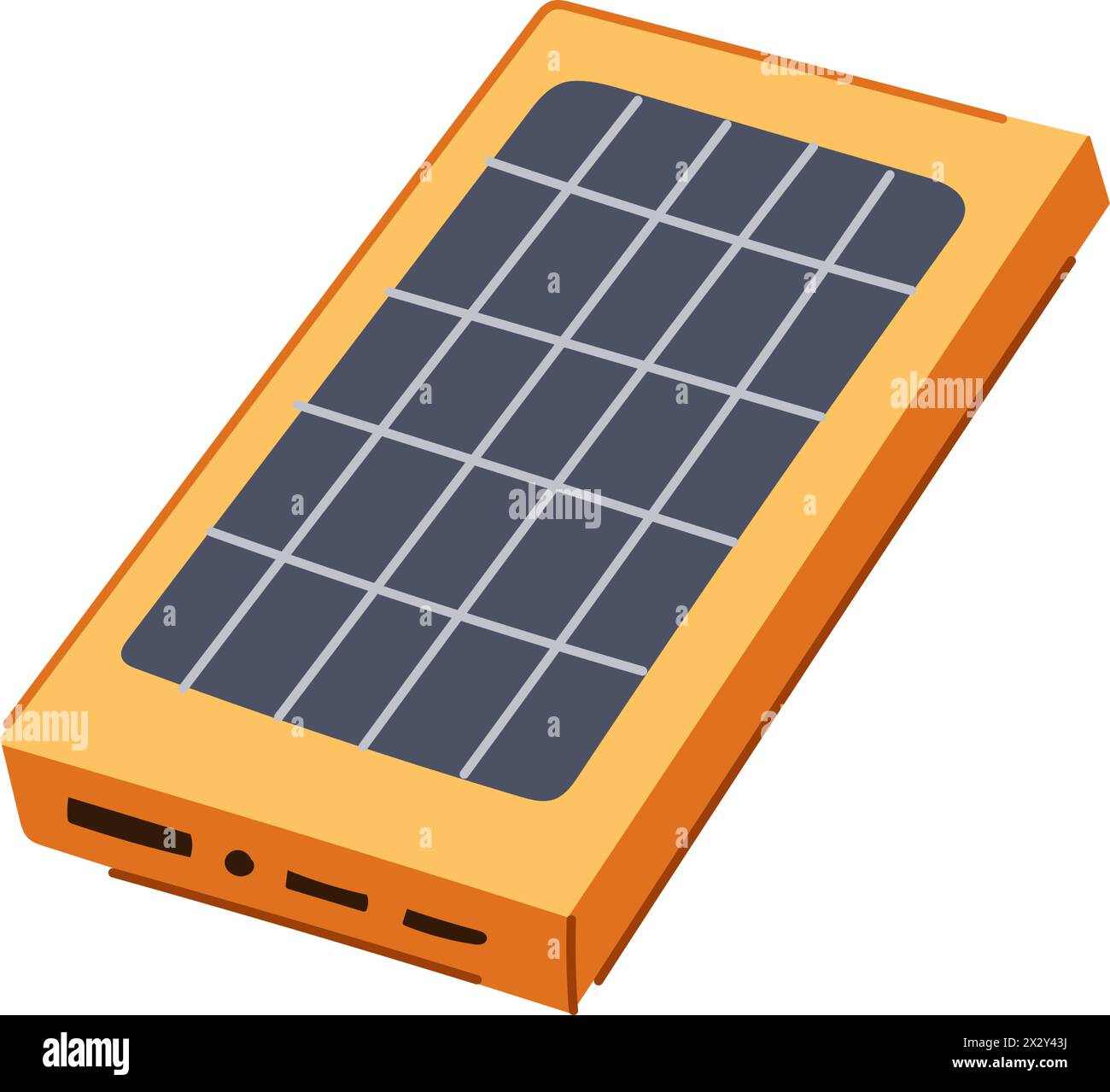 device solar charger cartoon vector illustration Stock Vector Image ...