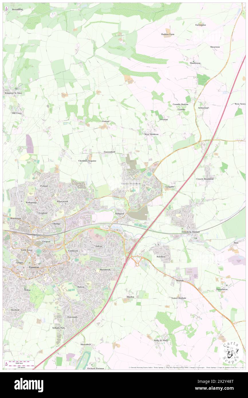 Monkton map Cut Out Stock Images & Pictures - Alamy