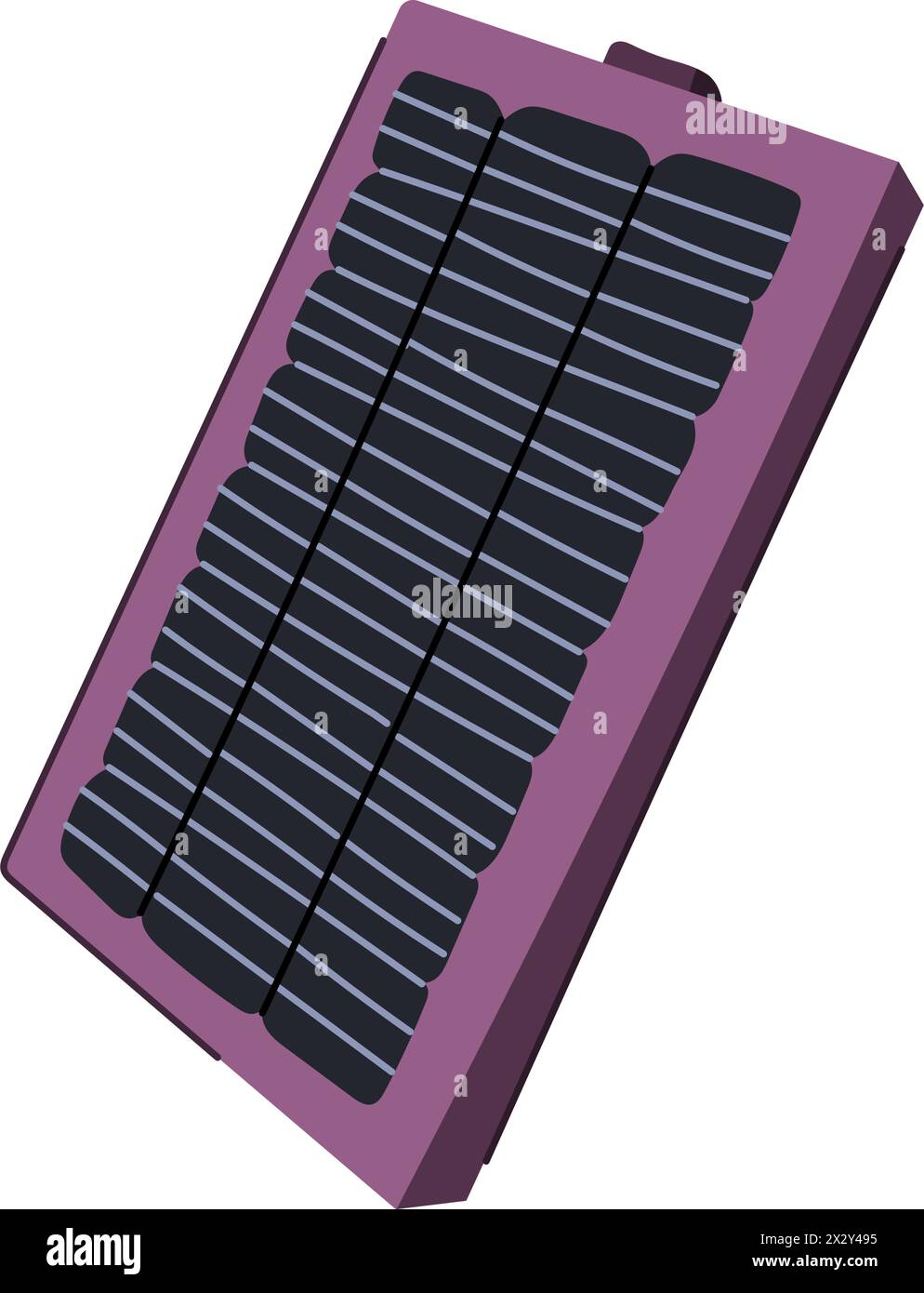 panel solar charger cartoon vector illustration Stock Vector Image ...