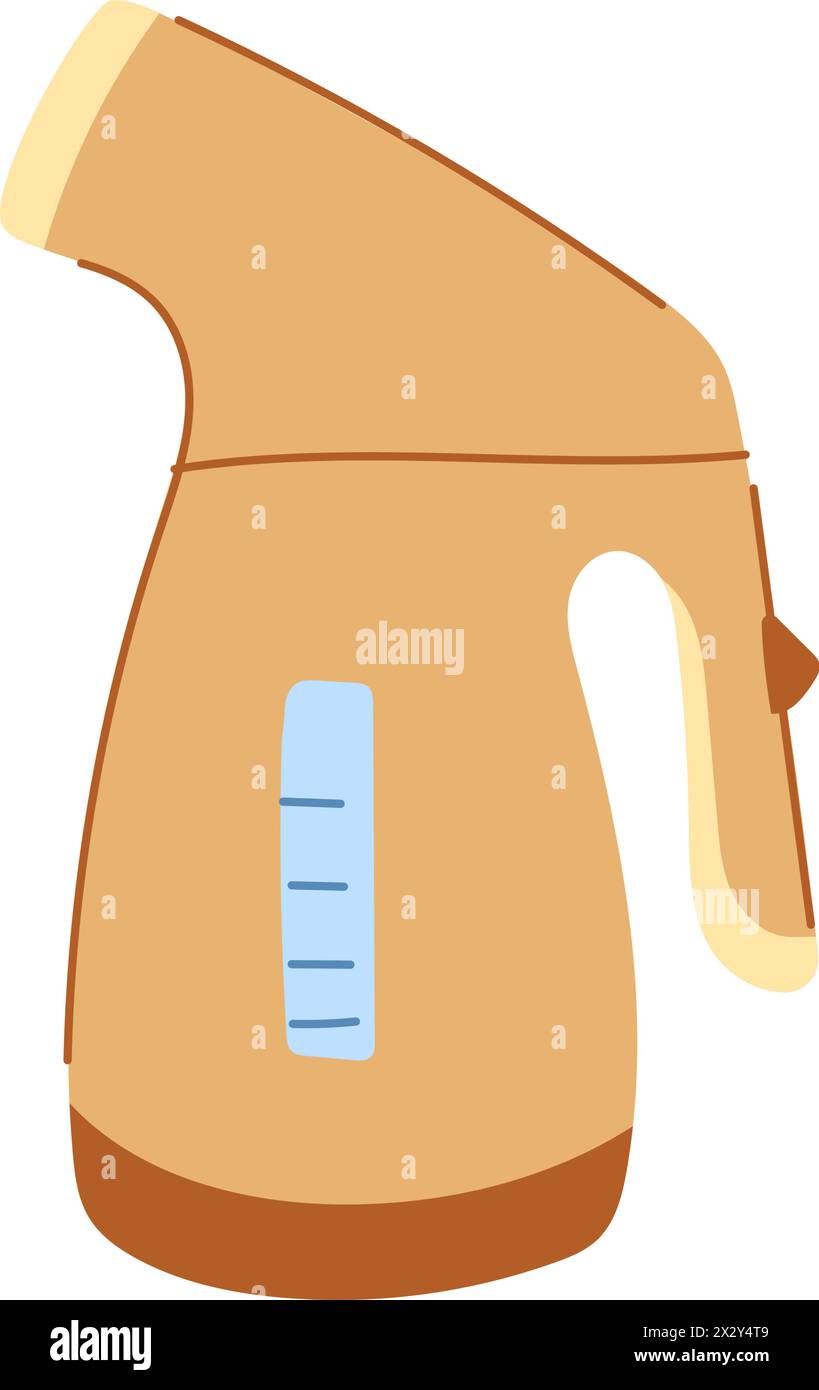 compact steamer portable cartoon vector illustration Stock Vector Image ...