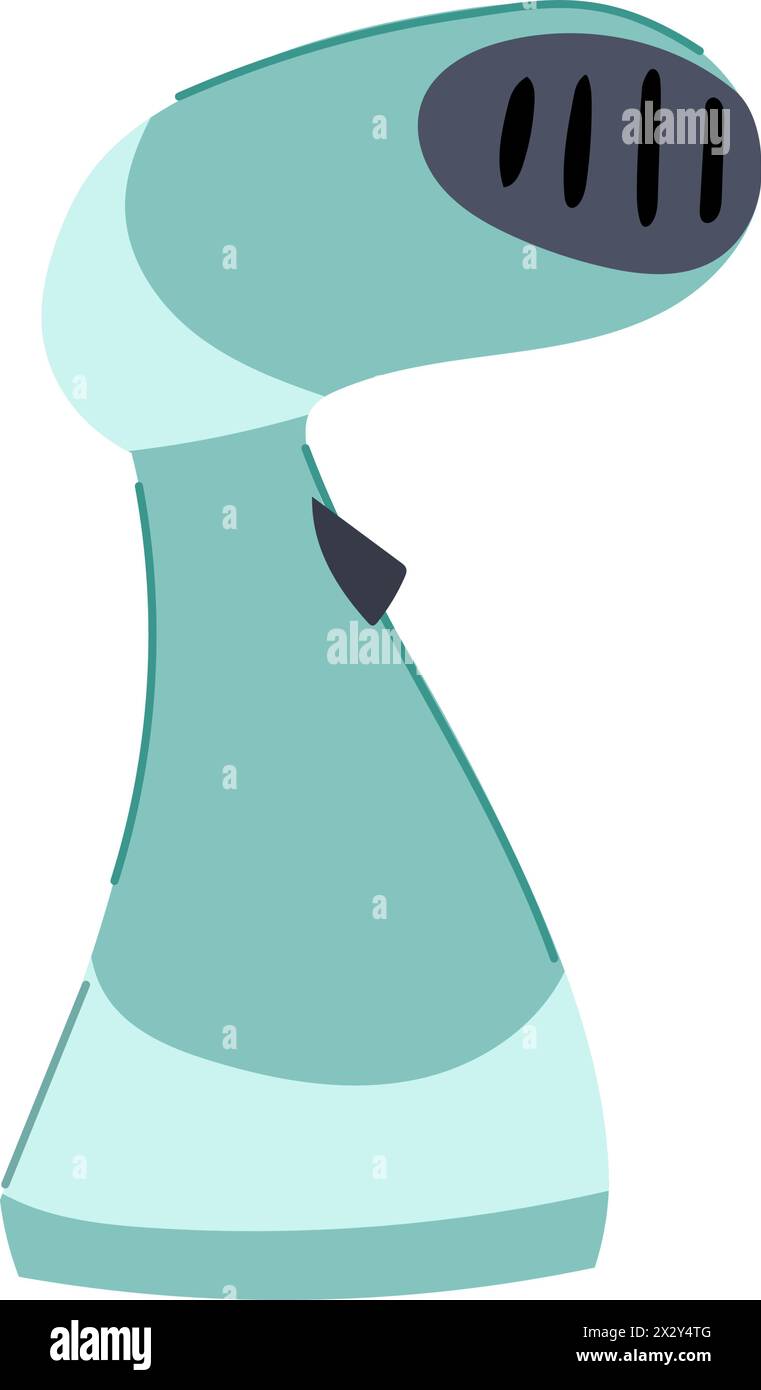 handheld steamer portable cartoon vector illustration Stock Vector ...