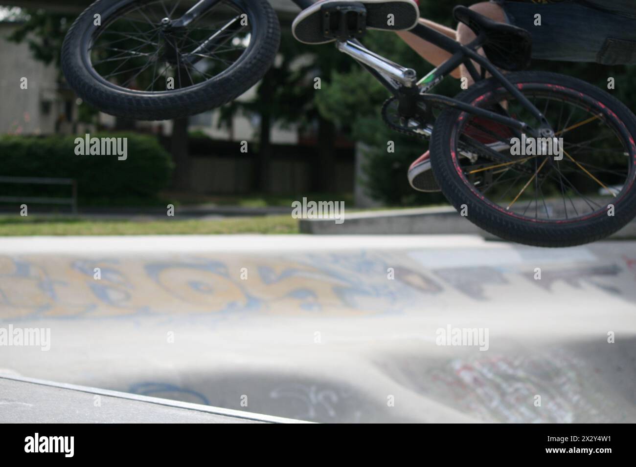 BMX Tricks in Action at Bonsor BMX and Skate park in Burnaby, British ...