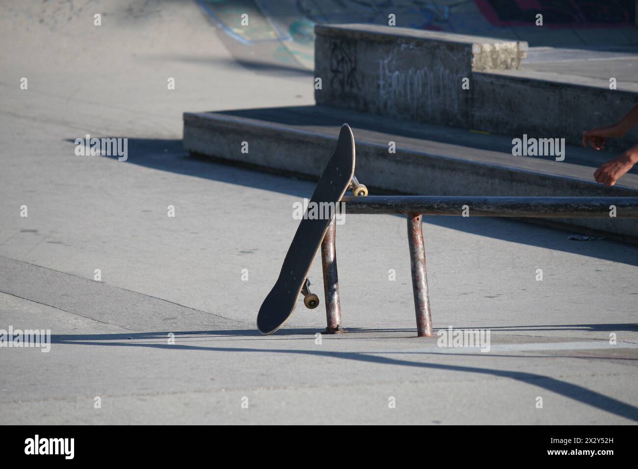 Skateboarding skills on display at the Bonsor Skateboarding Park in ...