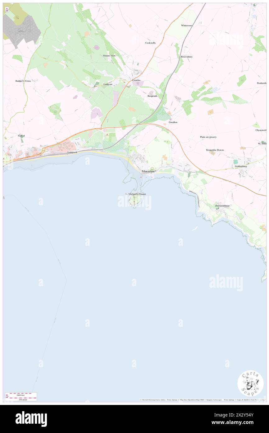 St Michaels Mount Castle, Cornwall, GB, United Kingdom, England, N 50 6 ...