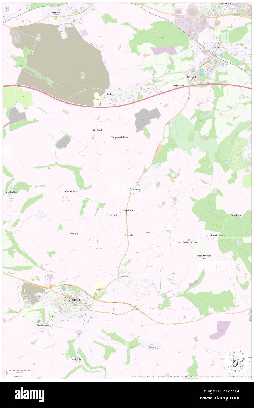 Ystradowen Motte, Vale of Glamorgan, GB, United Kingdom, Wales, N 51 29 ...