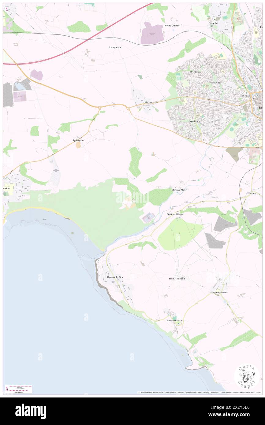 Candlestone Castle, Bridgend county borough, GB, United Kingdom, Wales ...