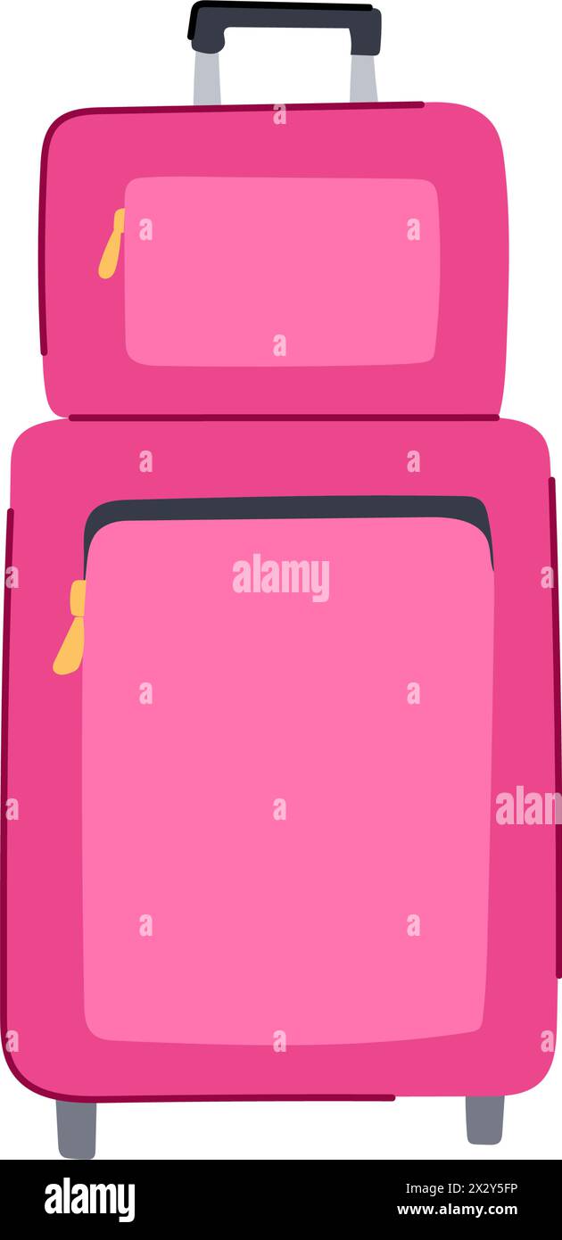 luggage suitcase cartoon vector illustration Stock Vector Image & Art ...