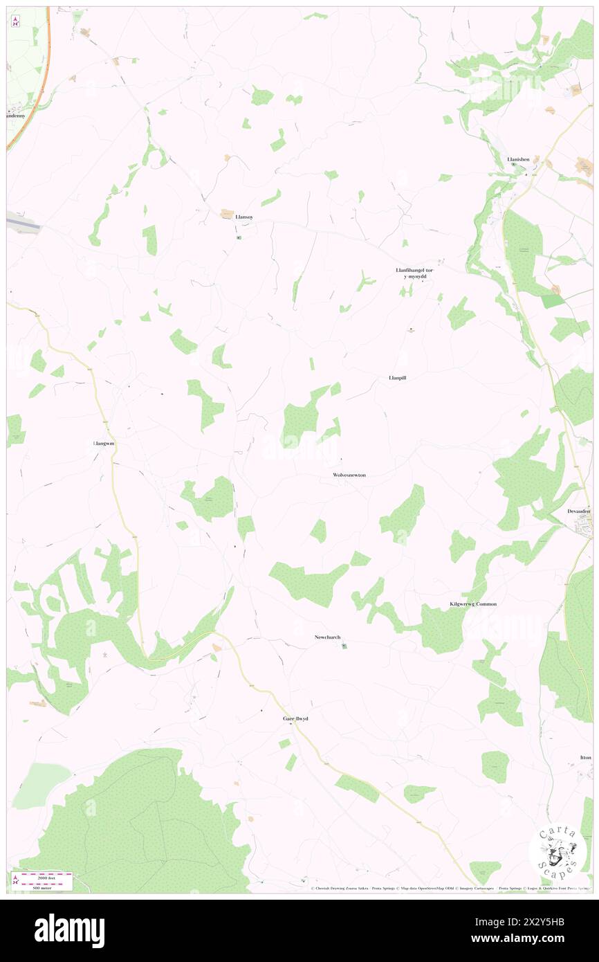 Cwrt y Gaer Ringwork, Monmouthshire, GB, United Kingdom, Wales, N 51 41 ...