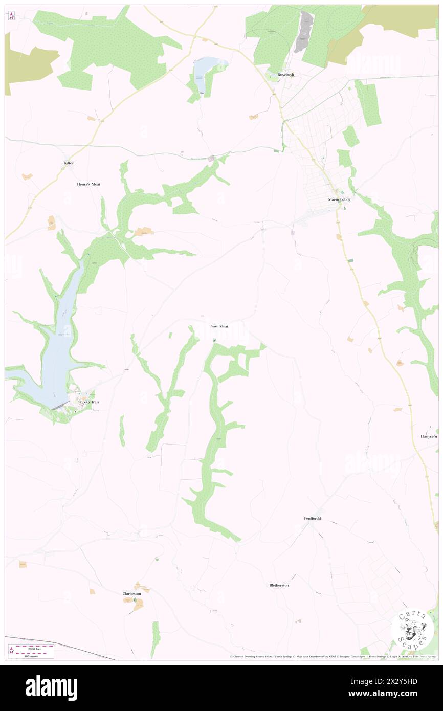 New Moat Motte, Pembrokeshire, GB, United Kingdom, Wales, N 51 53' 35 ...