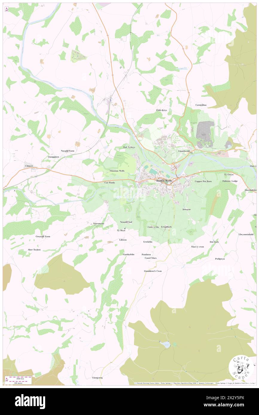 Caer Beris Motte, Sir Powys, GB, United Kingdom, Wales, N 52 8' 45'', S ...