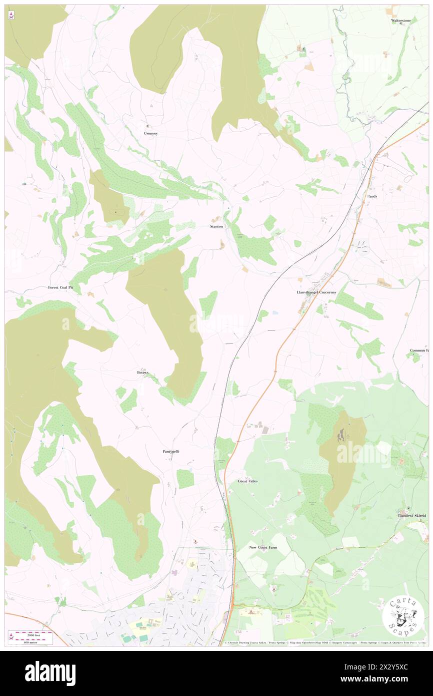 Pen y Clawdd Castle, Monmouthshire, GB, United Kingdom, Wales, N 51 52 ...