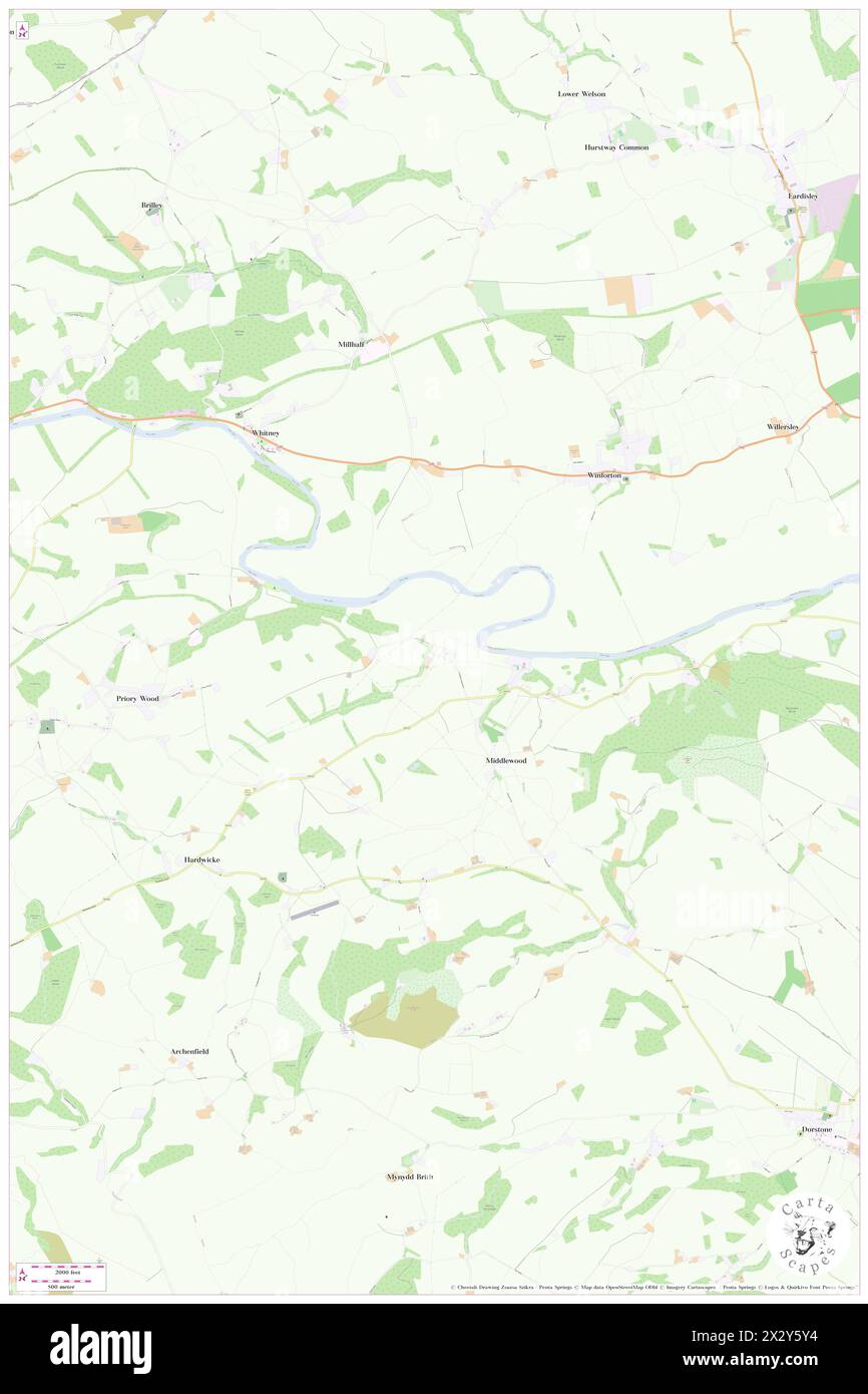 Old Castleton, Herefordshire, GB, United Kingdom, England, N 52 6' 14 ...