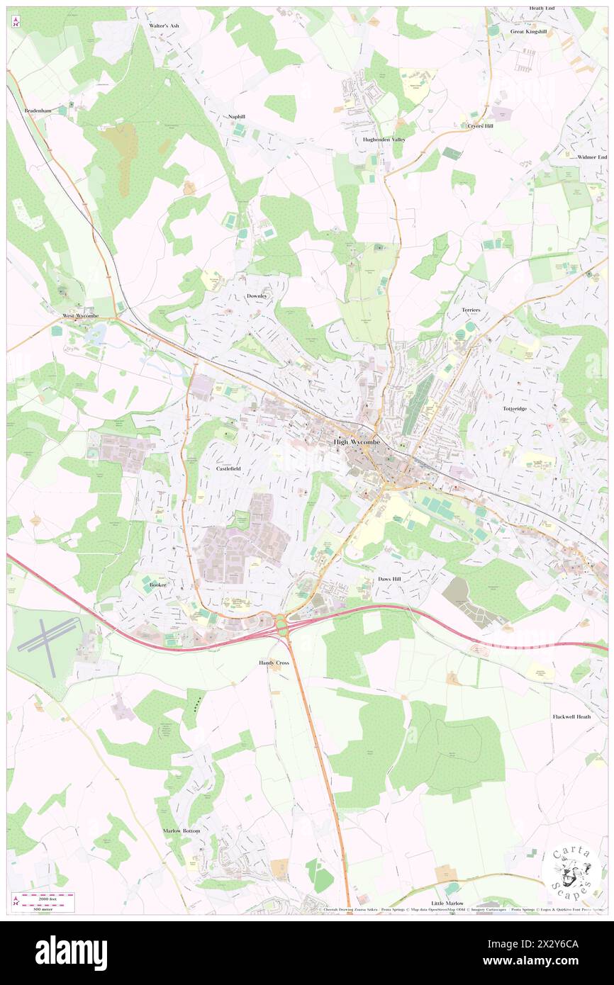 Map of high wycombe hi-res stock photography and images - Alamy