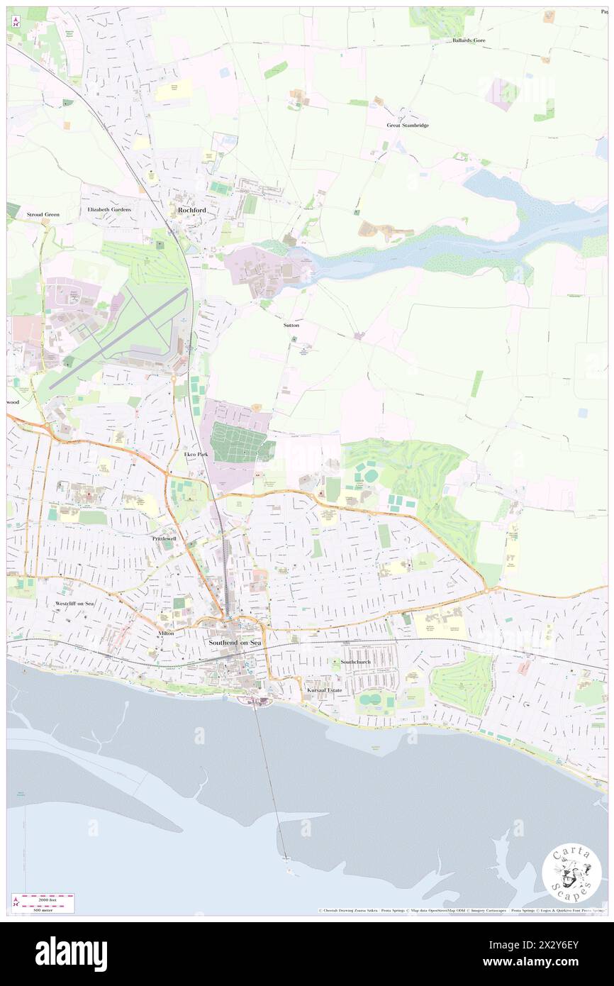 Map of southend on sea hi-res stock photography and images - Alamy