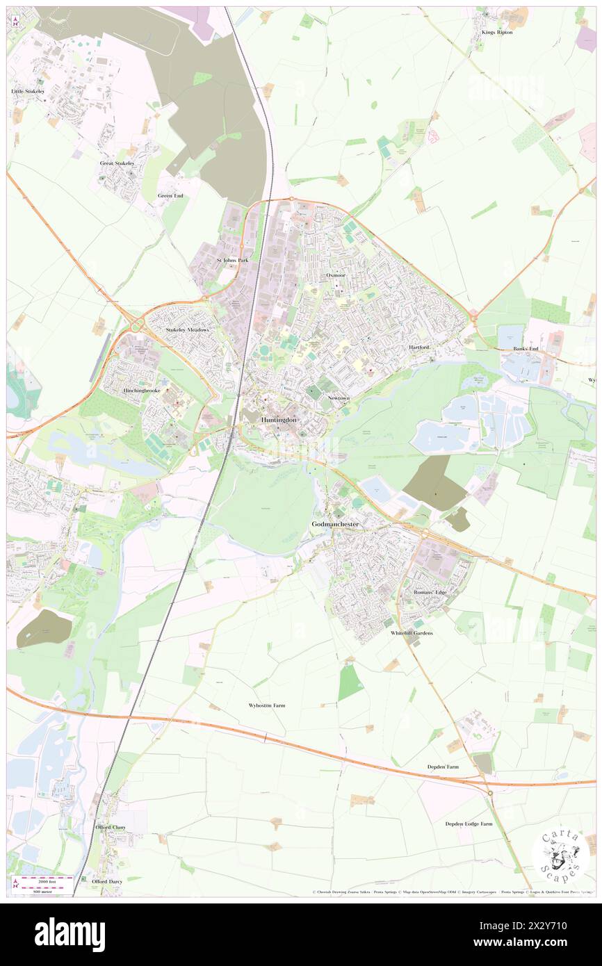 Huntingdon Castle, Cambridgeshire, GB, United Kingdom, England, N 52 19 ...