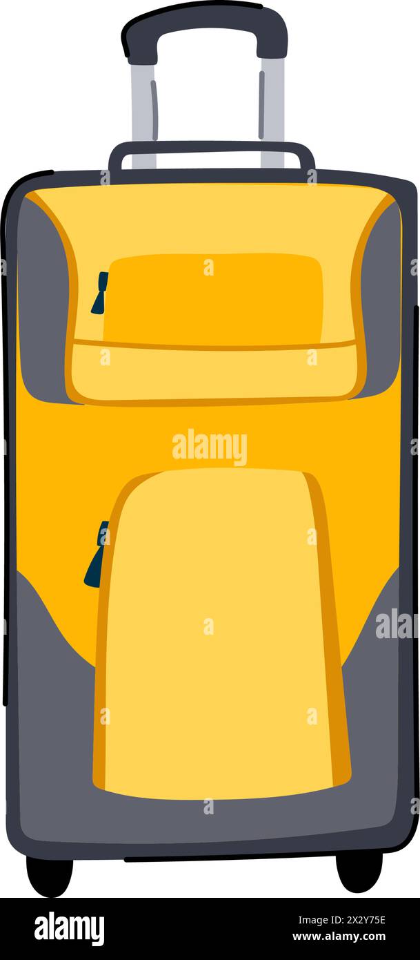 baggage suitcase cartoon vector illustration Stock Vector Image & Art ...