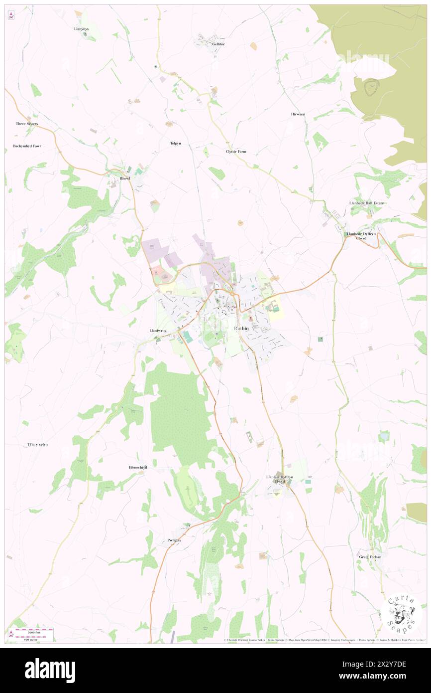 Ruthin Castle, Denbighshire, GB, United Kingdom, Wales, N 53 6' 43'', S ...