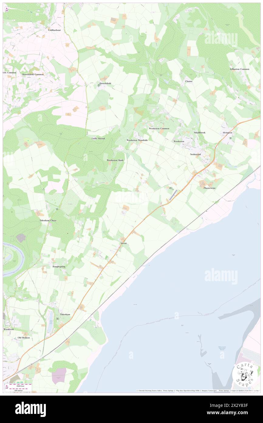 Map of woolaston hi-res stock photography and images - Alamy