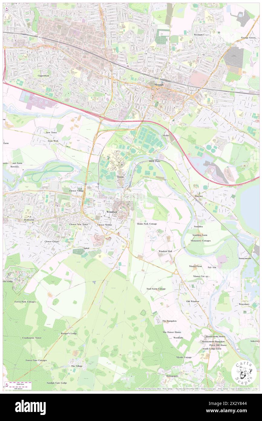 Map of windsor castle hi-res stock photography and images - Alamy