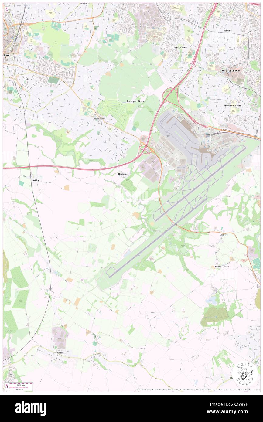 Manchester road map Cut Out Stock Images & Pictures - Alamy