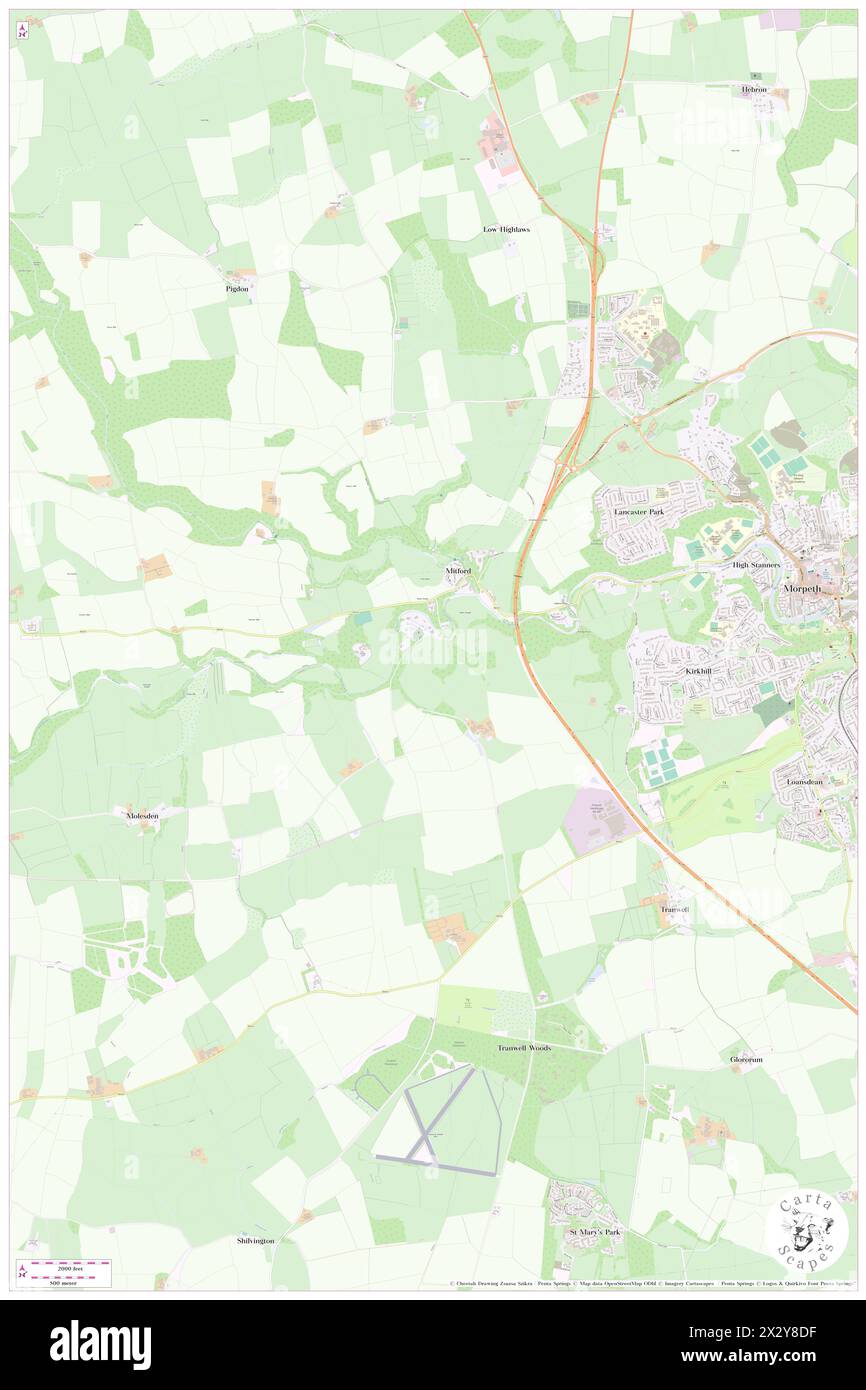 Mitford Castle, Northumberland, GB, United Kingdom, England, N 55 9' 48 ...