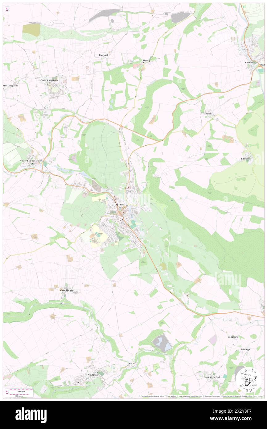 Bakewell map Cut Out Stock Images & Pictures - Alamy