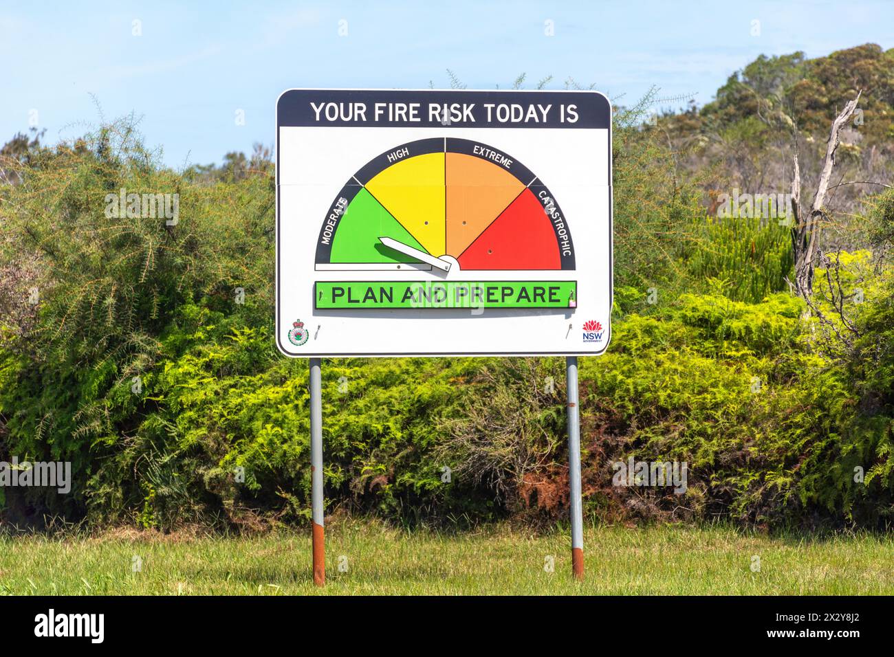 Fire risk sign australia hi-res stock photography and images - Alamy