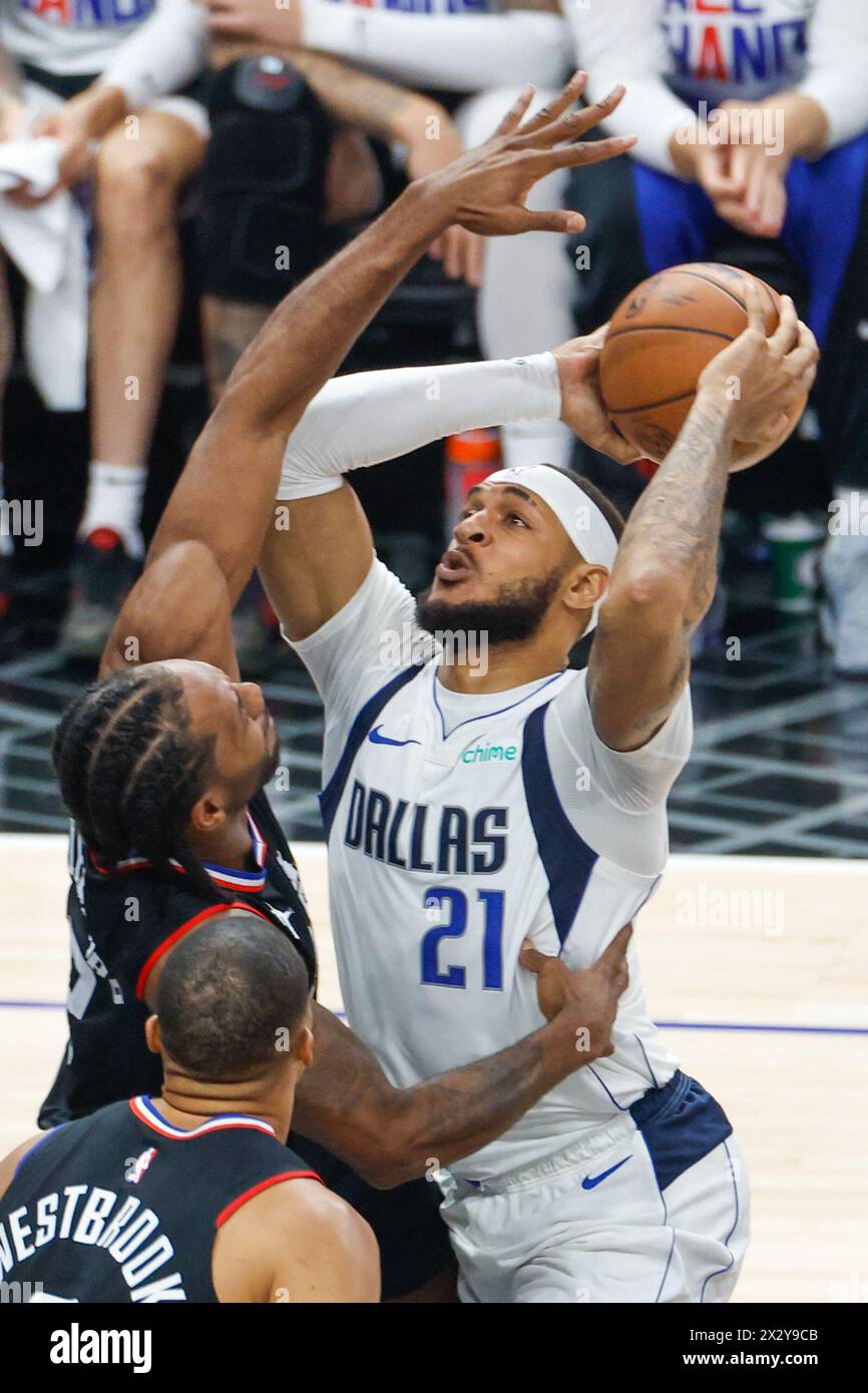 April 23, 2024, Los Angeles, California, USA: Dallas Mavericks' Daniel ...